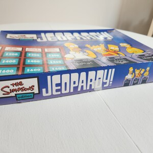 Vintage Jeopardy the Simpson Edition Game Retro 2000s Pressman Toy ...