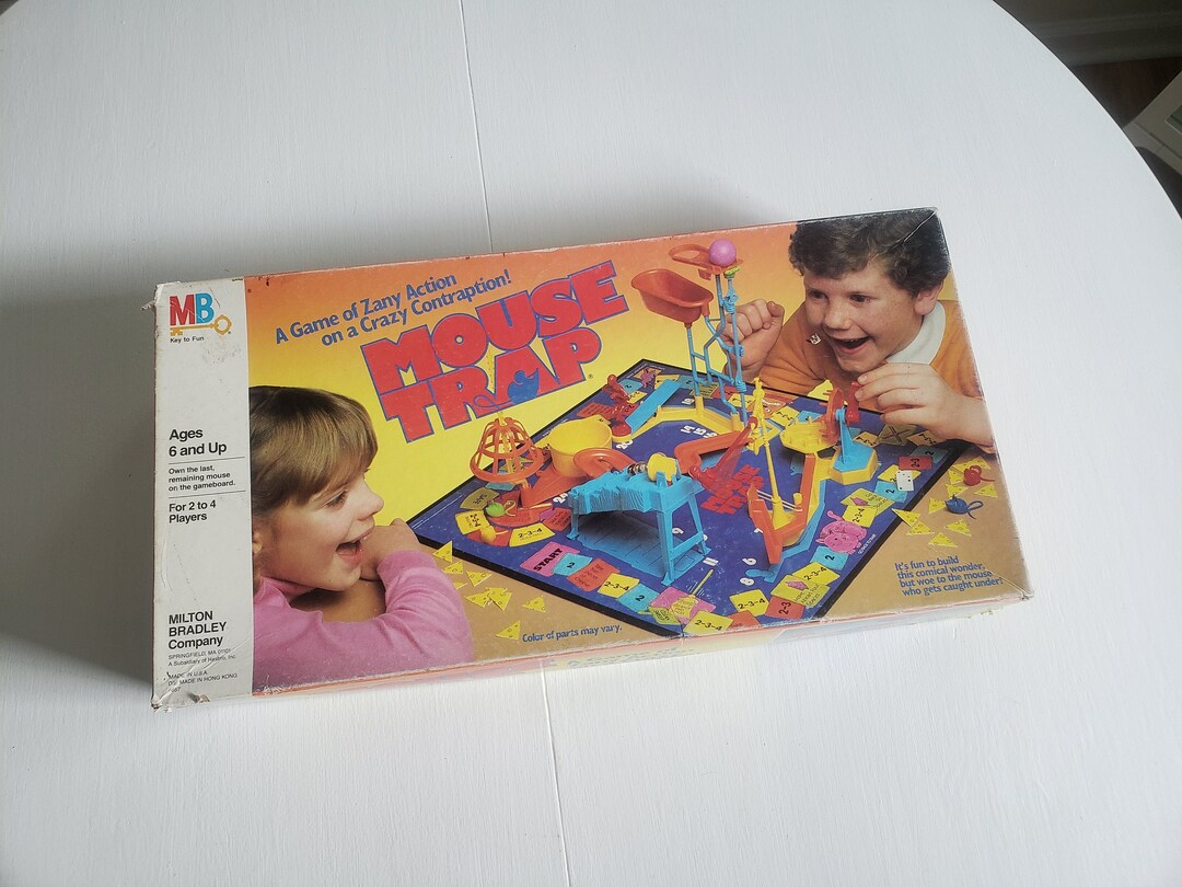 Vintage Mouse Trap Game Retro 1980s Milton Bradley Board Game Favorite ...