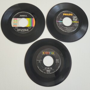 Vintage 45 Rpm Records Set of 19 Retro 45s Single Songs Music Vinyl ...