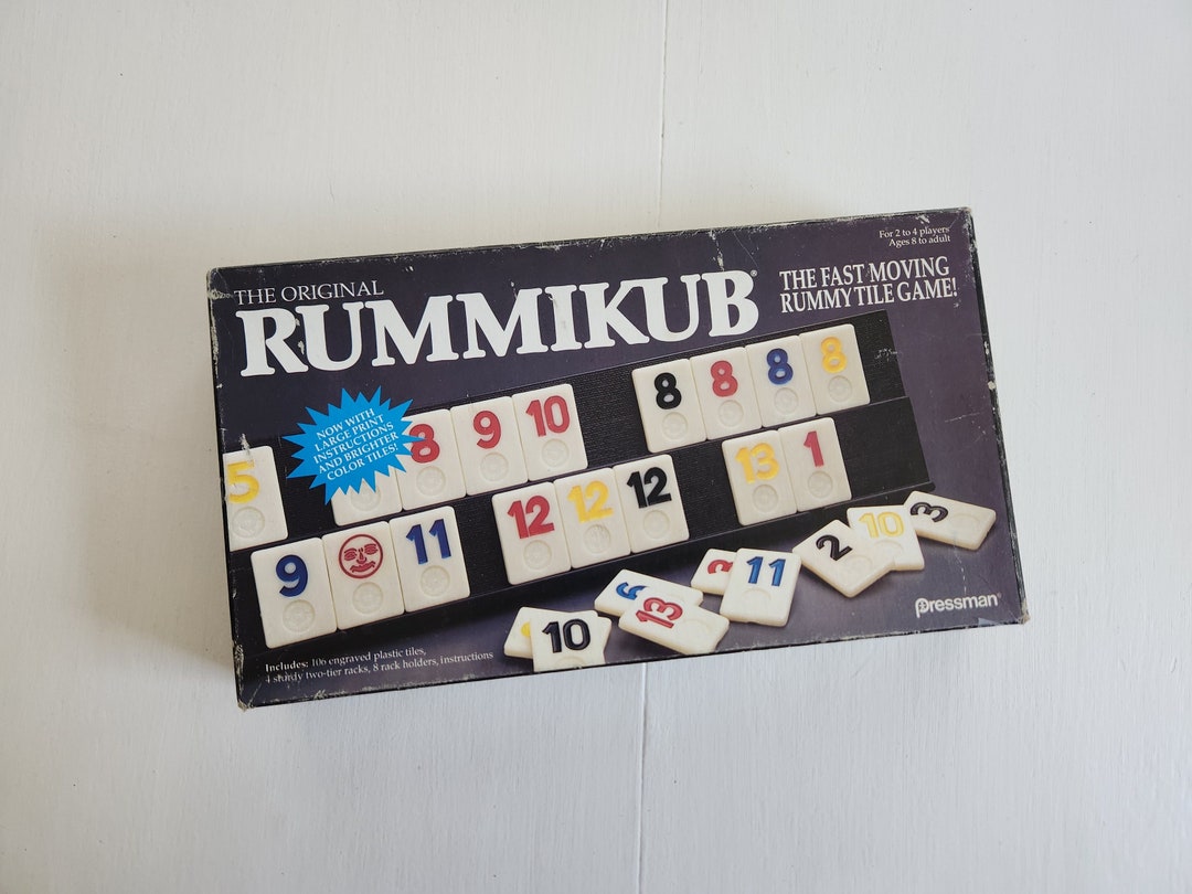 Vintage Rummikub Tile Game --- Retro 1990s Pressman Games --- Fast ...