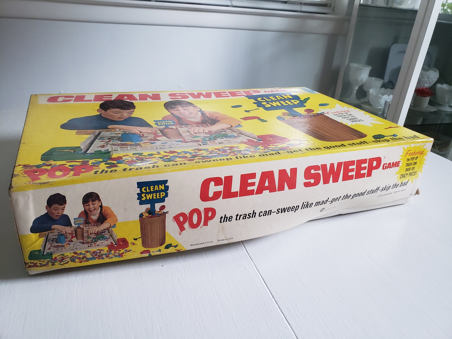 Vintage Clean Sweep Board Game --- Retro 1960s Schaper Plastic Toy No ...