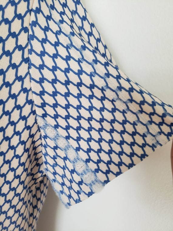 Vintage Lady Devon Blue Chain Link Pattern Pointed Co… - Gem