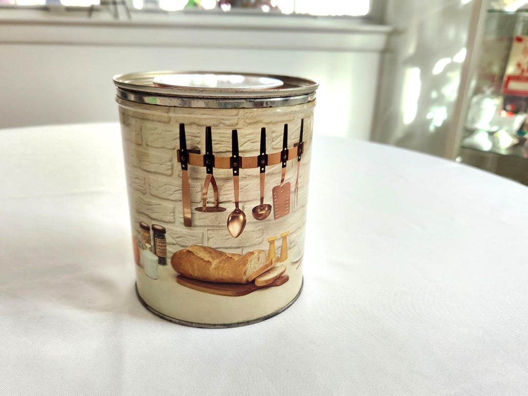 Vintage Kitchen Counter Photograph Tin --- Retro 1960s 1970s Kitschy ...
