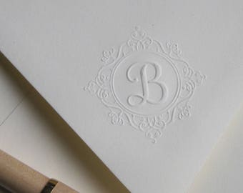 Custom Monogram Embosser Personalized Embosser Wedding | Etsy