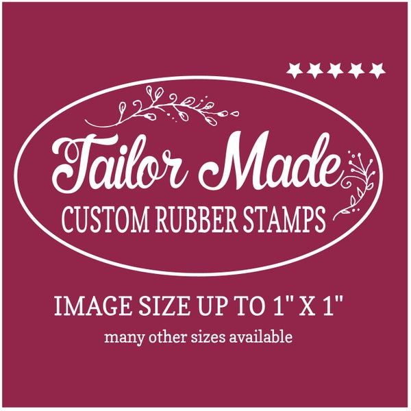 Rubber Stamp Custom - Etsy
