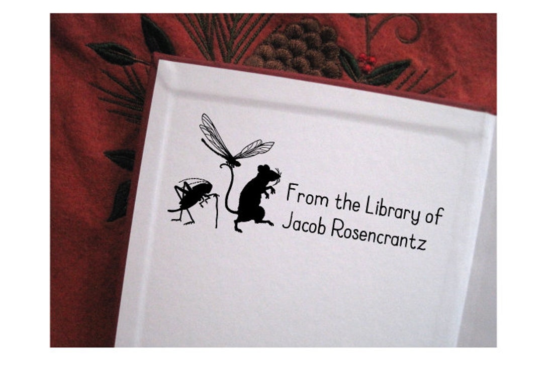 Kid's Library Stamp, Child's Book Stamp, Library of Stamp, Book Stamp ...