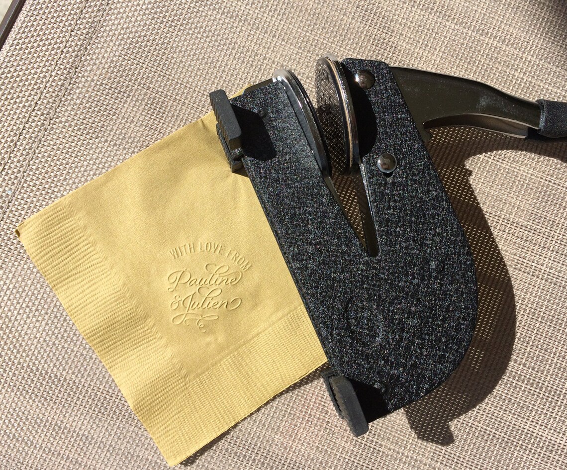 Napkin Embosser Personalized Napkin Embosser Long Reach | Etsy