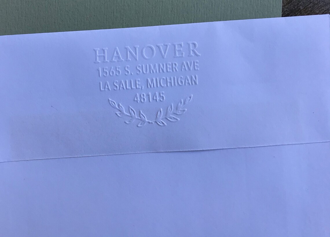 Address Seal Custom Address Embosser Personalized Embosser | Etsy
