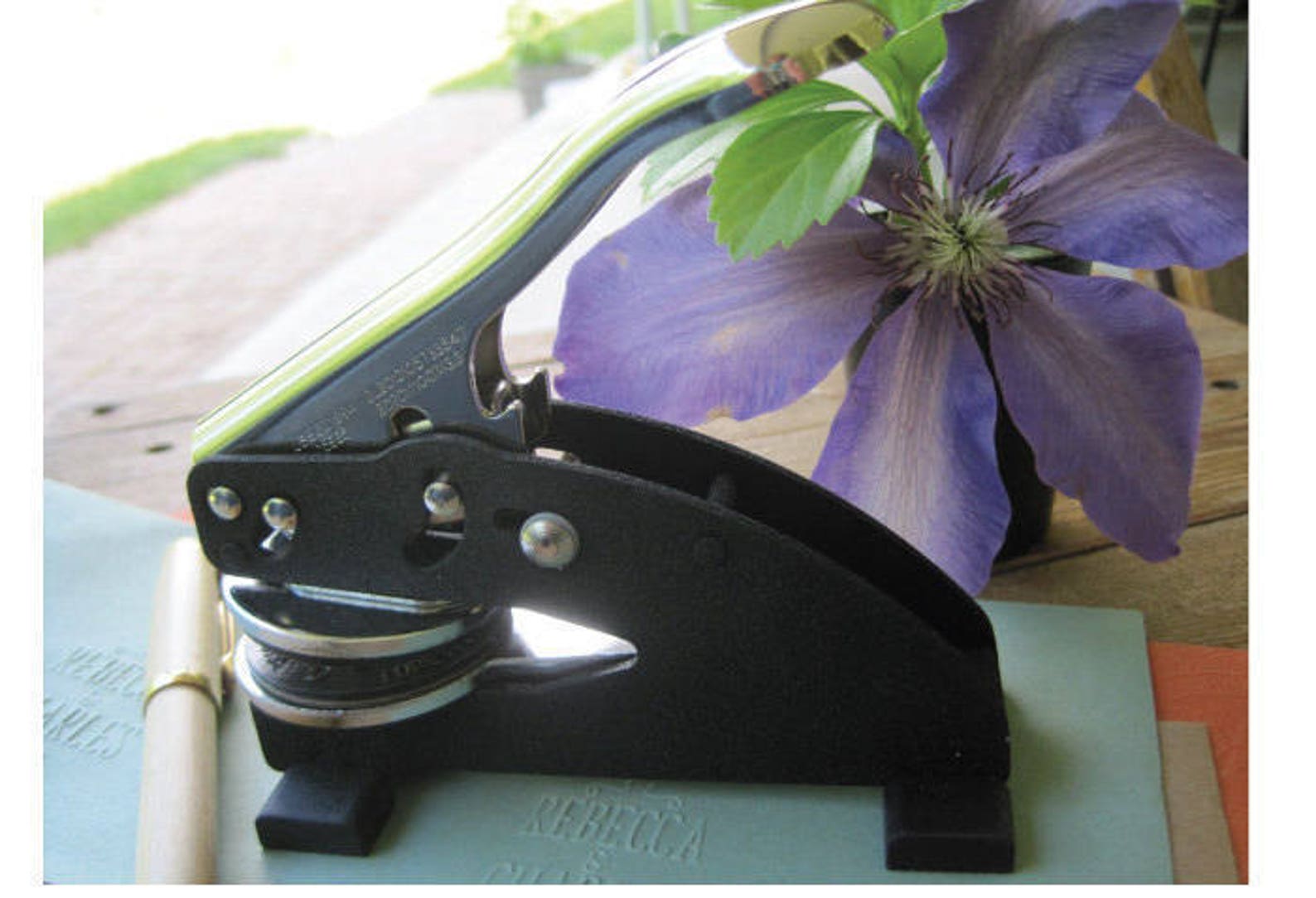 Custom Address Embosser Personalized Embosser Personalized - Etsy