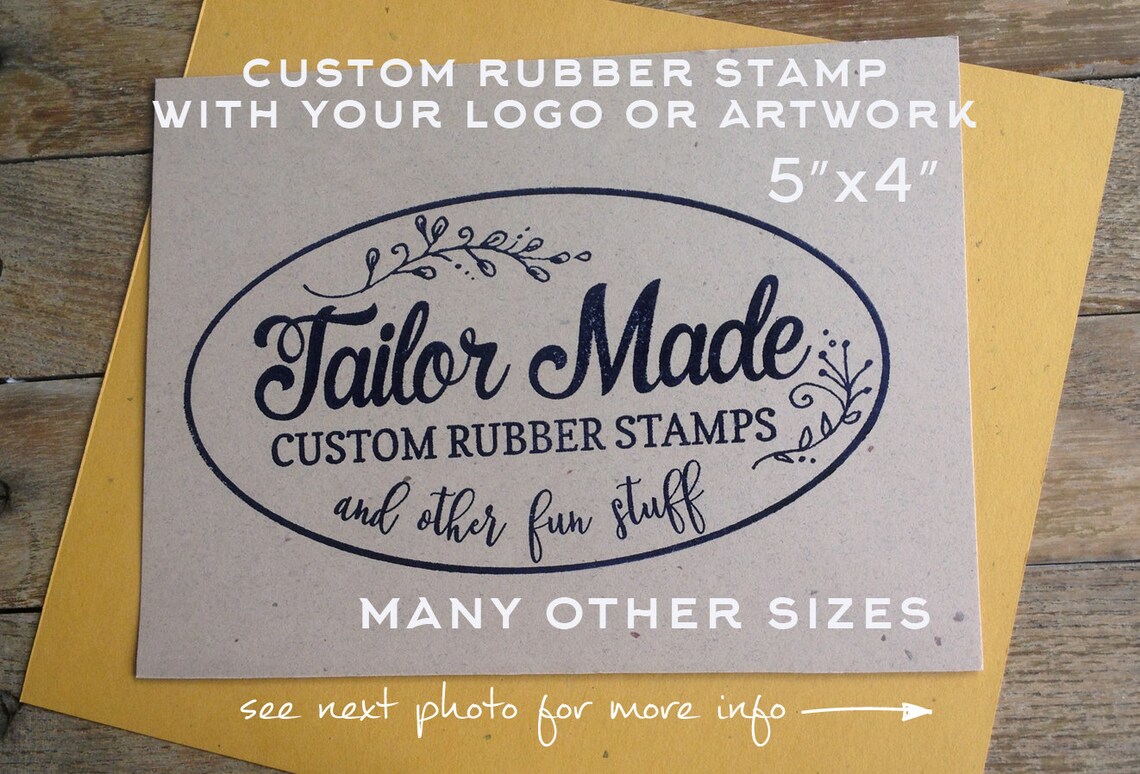 Custom Rubber Stamp Logo Stamp Packaging Rubber Stamp | Etsy