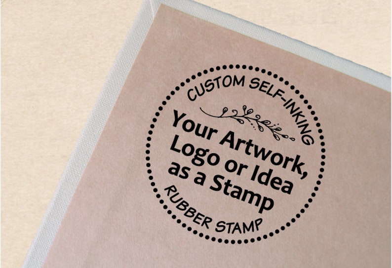 Custom Self-inking Stamp With Your Logo or Artwork. - Etsy