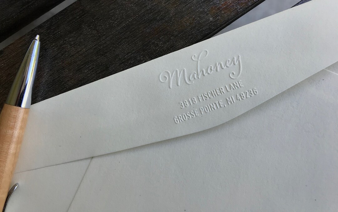 Custom Address Embosser, Personalized Embosser,address Stamp, Address ...