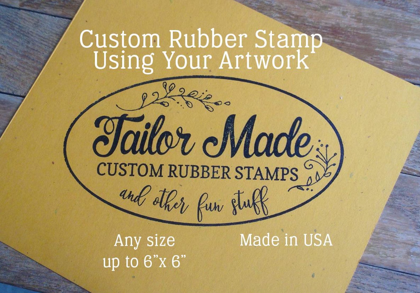 Custom Rubber Stamp, Logo Stamp, Packaging Rubber Stamp, Wood Mounted ...