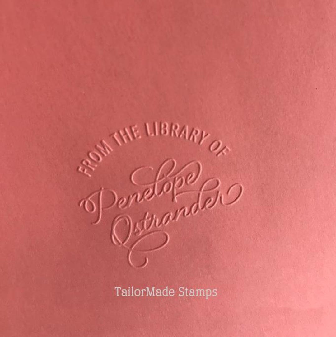 Custom Library Embosser, Personalized Embosser, Embossing Seal, Library ...