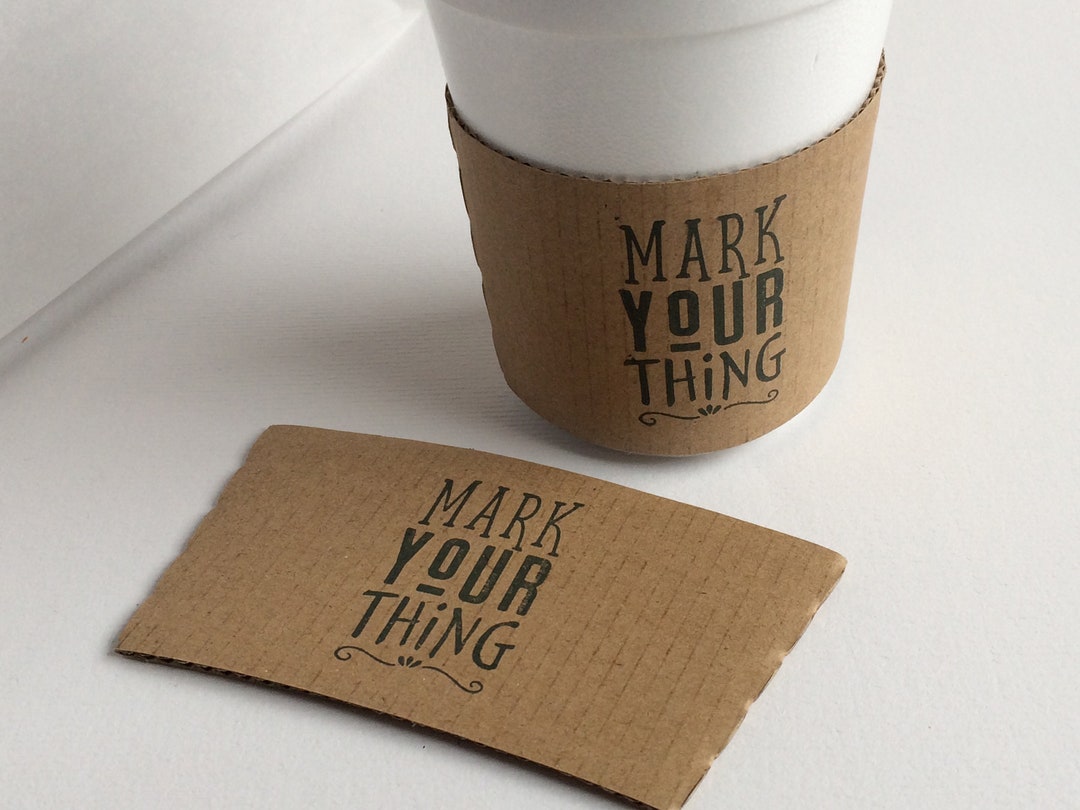 Custom Coffee Sleeve Logo Stamp, Custom Logo Rubber Stamp, Barista ...