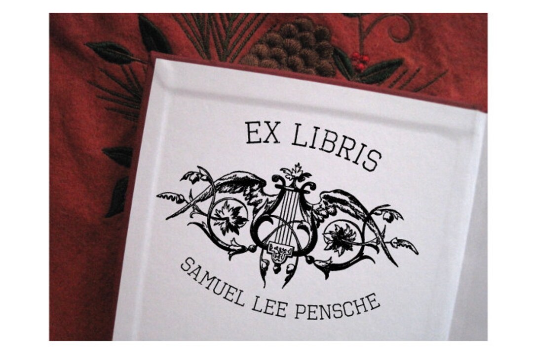 Personalized Book Stamp, Ex Libris Stamp, Custom Book Stamp, Custom ...