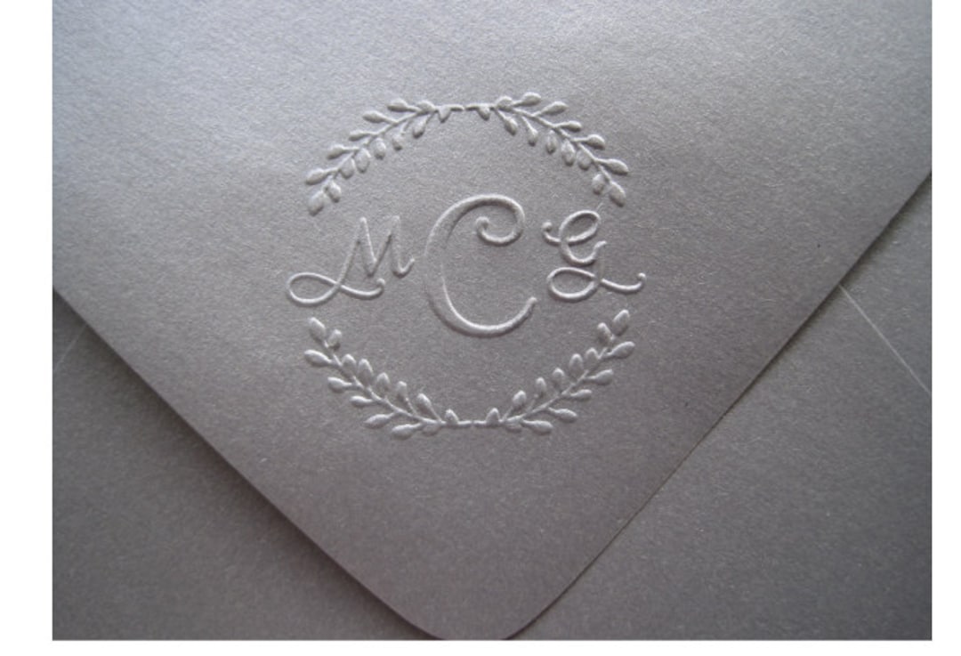 Custom Monogram Embosser, Personalized Embosser, Wedding Embosser - Etsy