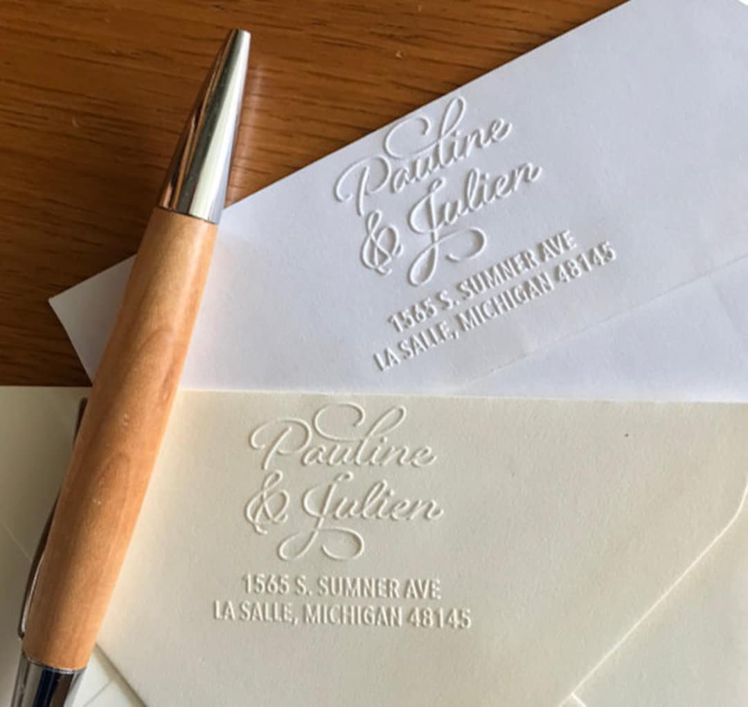 Custom Address Embosser, Personalized Monogram Embosser, Custom Address ...