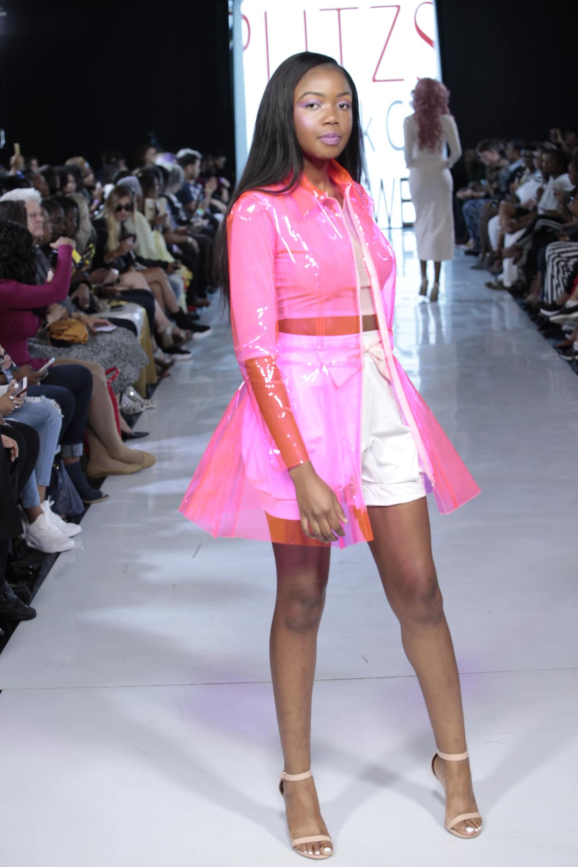 TRANSPARENT RAINCOAT VINYL Raincoat Neon Clear Vinyl Pink - Etsy