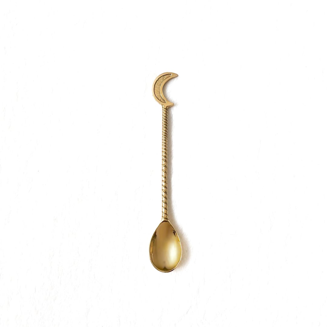 Moon Spoon – Handcrafted Brass Spoon for Ritual, Tea, Coffee, or Decor ...