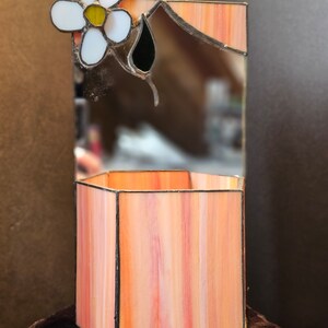 Vintage Stained Glass Planter - Etsy