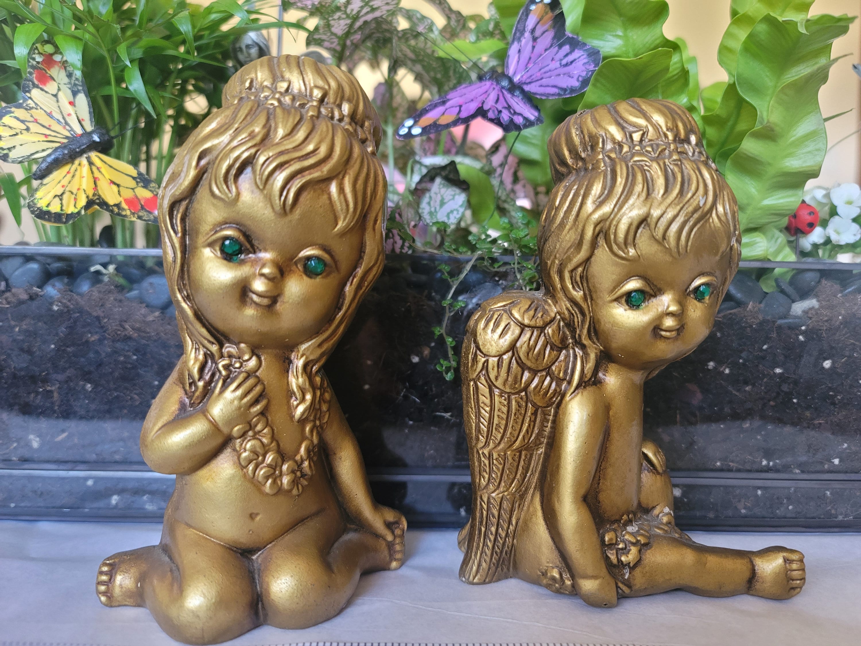 MCM Gold Cherubs /angels - Etsy
