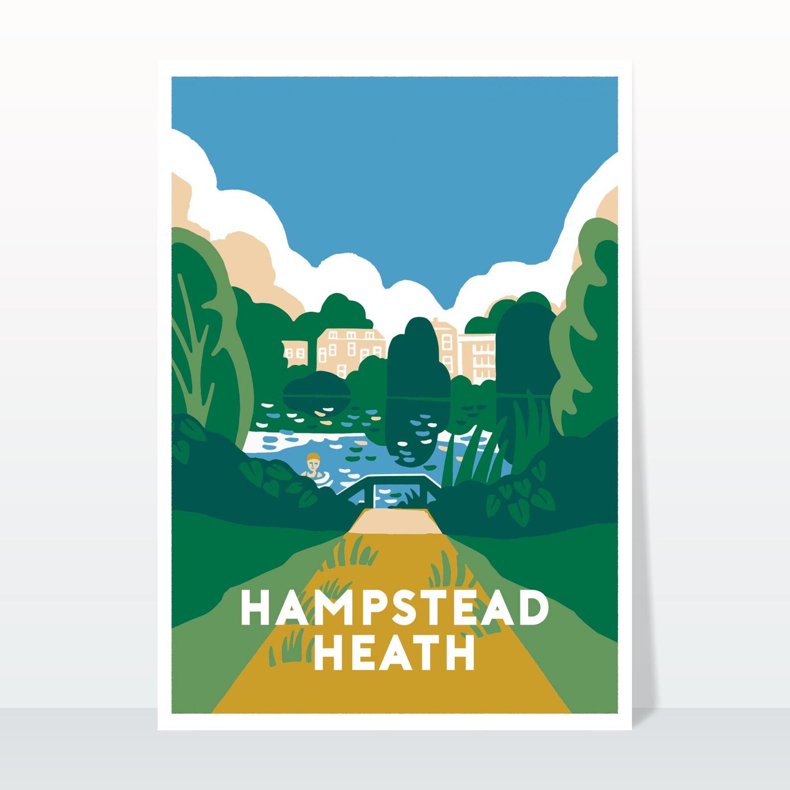 Hampstead Heath Travel Poster Art Print | Etsy