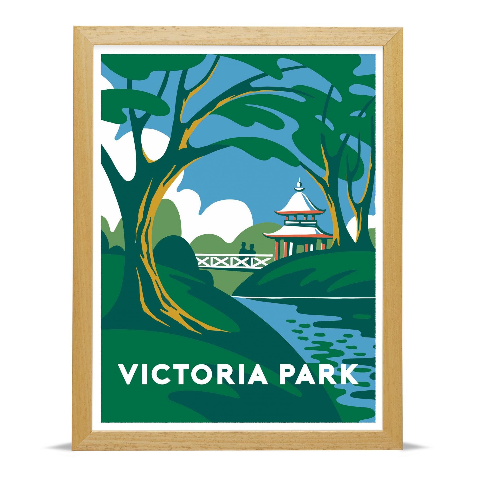 Victoria Park London Travel Poster Art Print - Etsy
