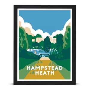Hampstead Heath Travel Poster Art Print - Etsy