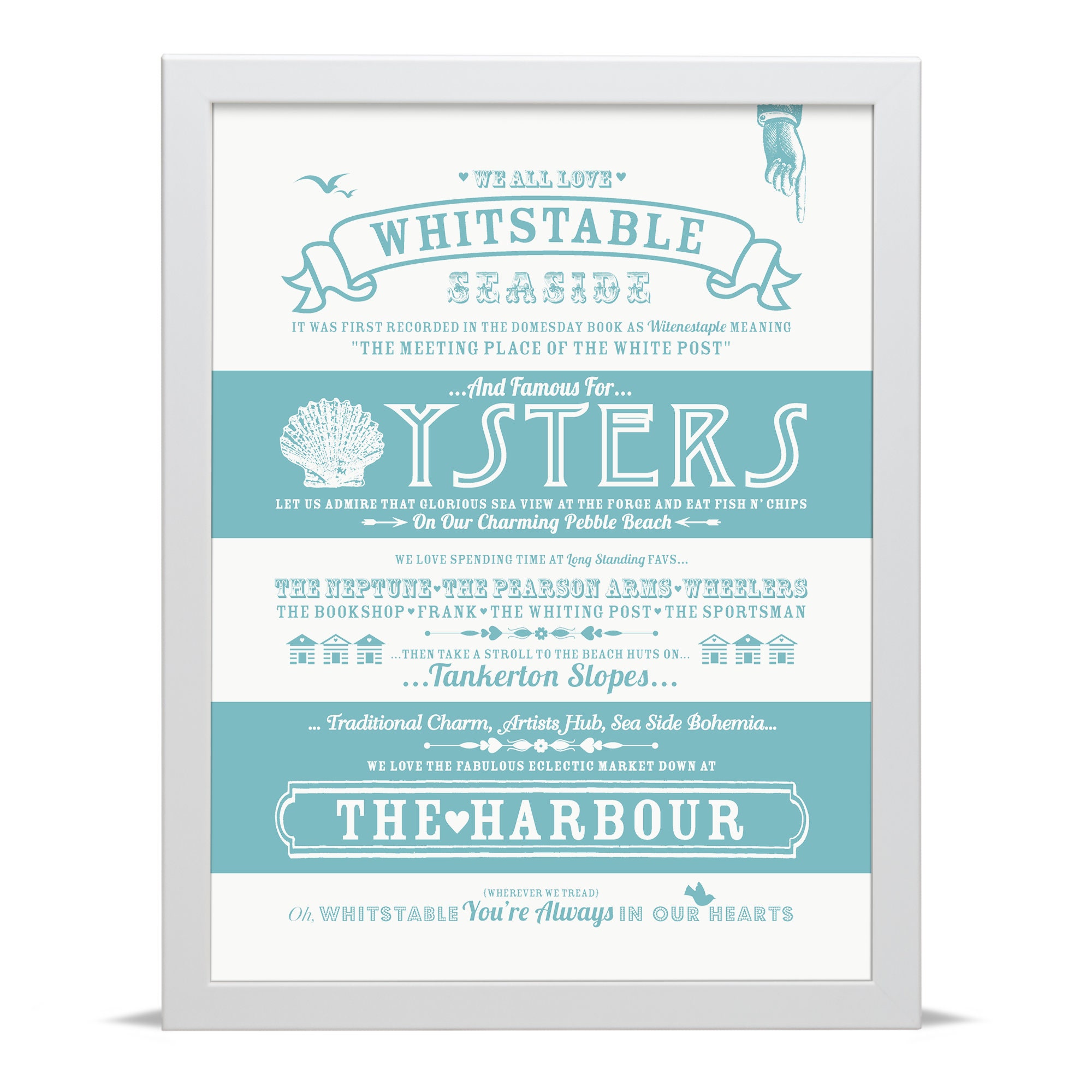 Whitstable Location Facts Art Print - Etsy UK