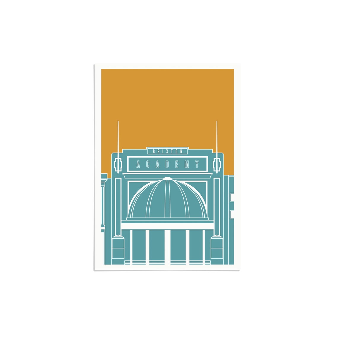 Brixton Academy Blueprint - Giclée Art Print - Etsy UK