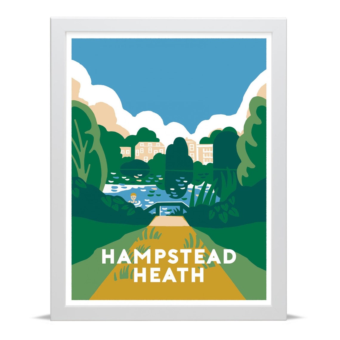 Hampstead Heath Travel Poster Art Print - Etsy