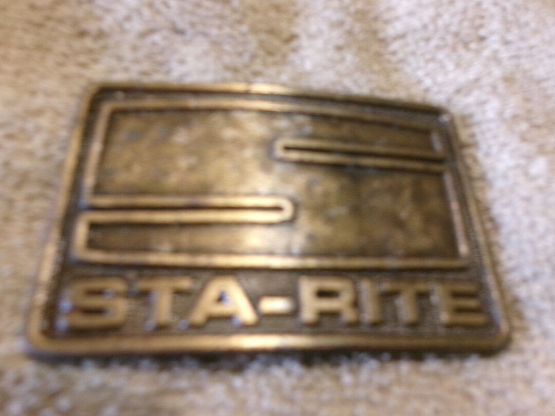 Vintage 1976 STA-RITE Solid Brass Buckle - Etsy