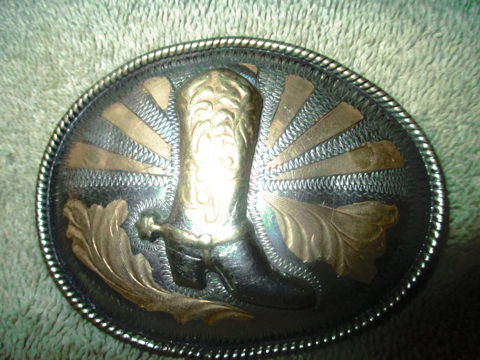 Vintage Cowboy Boot Buckle by Alpaca Made in Mexico - Etsy
