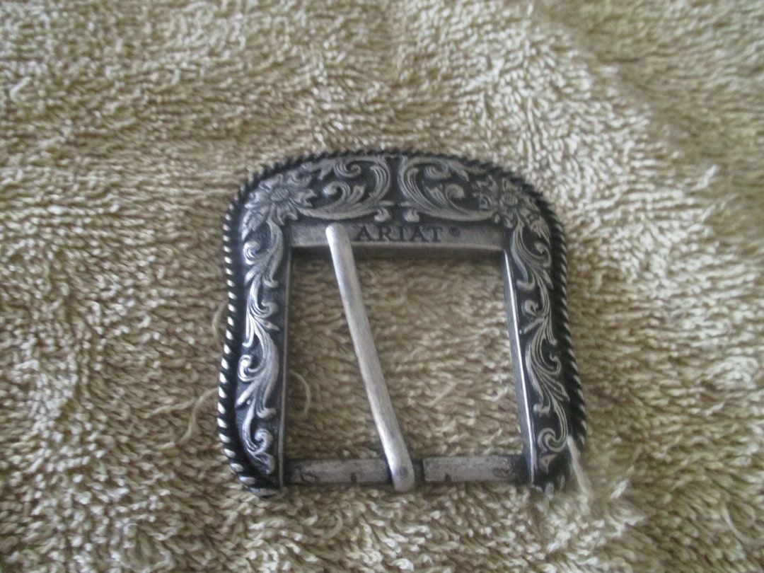 Vintage Ariat Cowboy Floral Buckle Limited Edition by Original Master ...