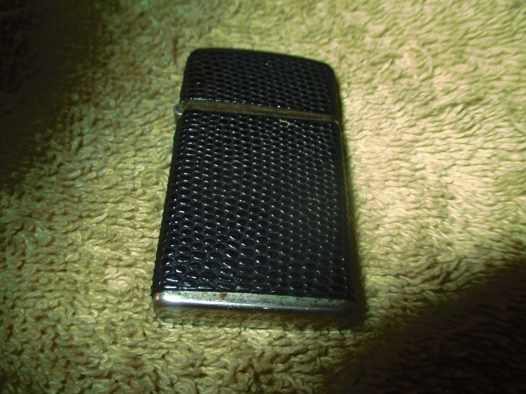 Vintage Champ "black Vinyl" Cigarette Lighter - Etsy