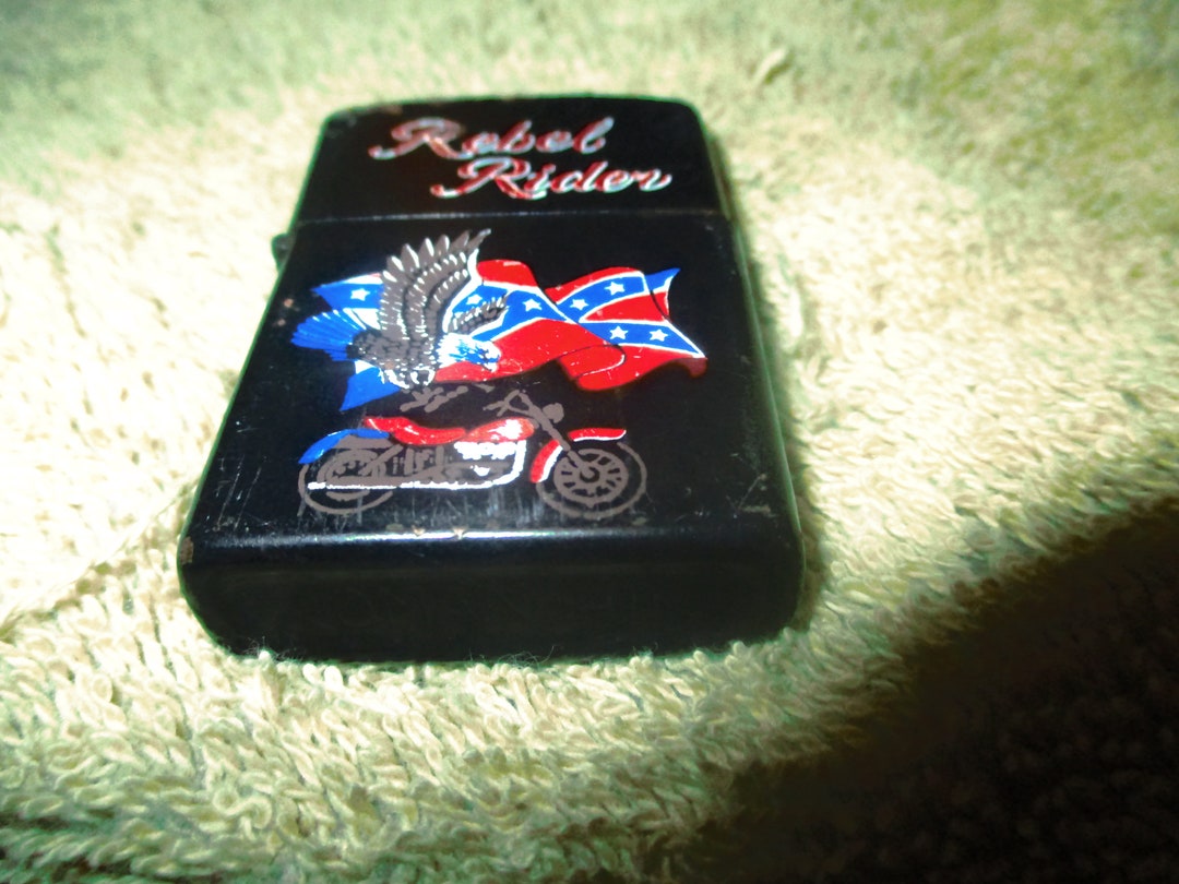 Vintage Rebel Rider "black" Cigarette Lighter - Etsy