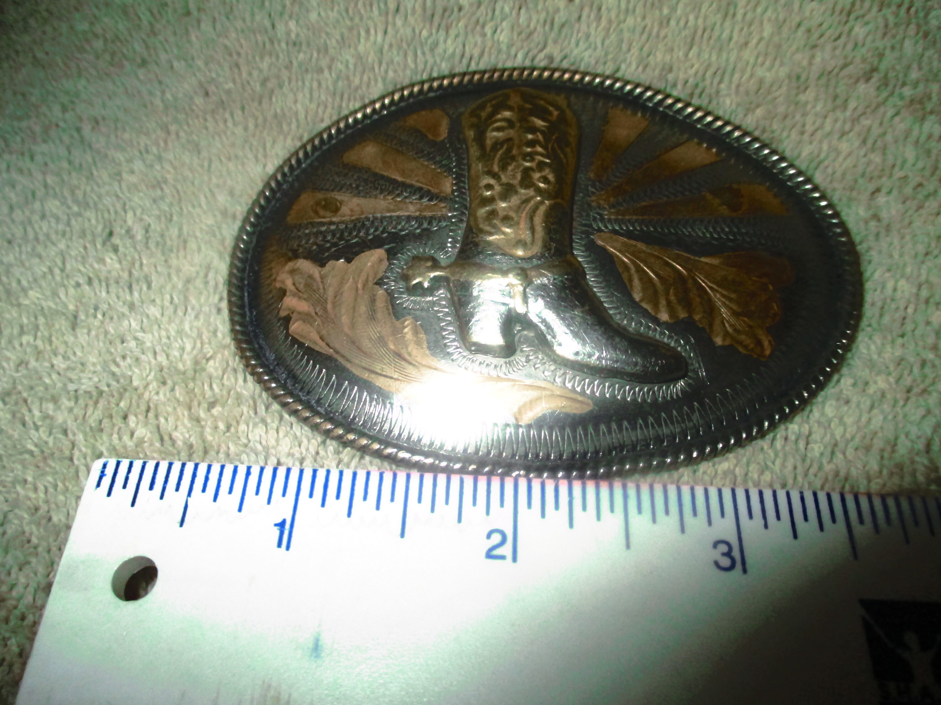 Vintage Cowboy Boot Buckle by Alpaca Made in Mexico - Etsy