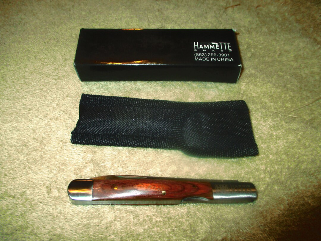 Vintage Harris Morgan Seed Co. Long Pearing Knife in It's Orginal Pouch ...