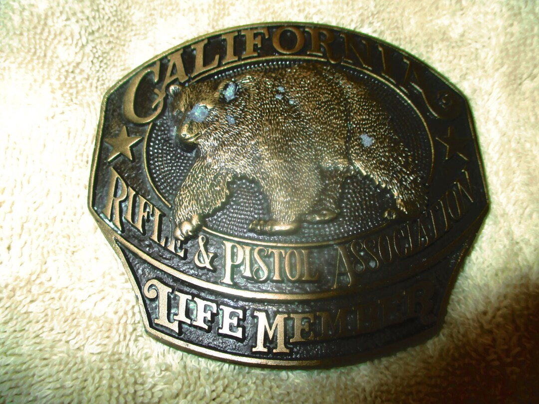 Vintage California Rifle and Pistol Association Life Member Heavy Solid ...
