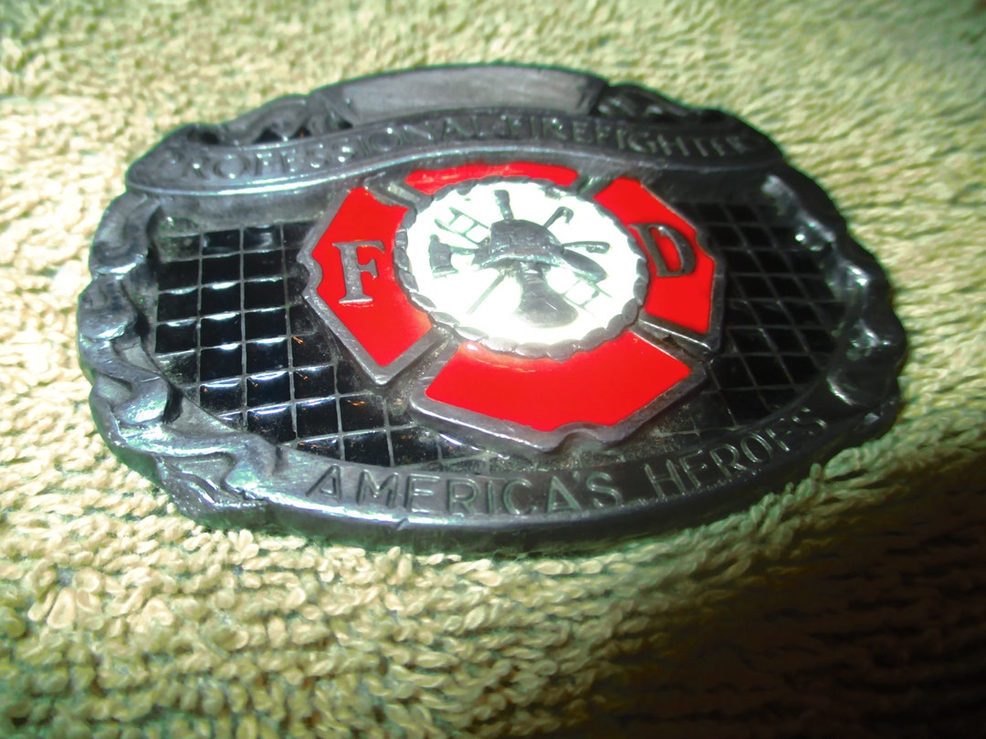 Vintage Professional Firefighters FD America 's Heros Steel Bucke on ...