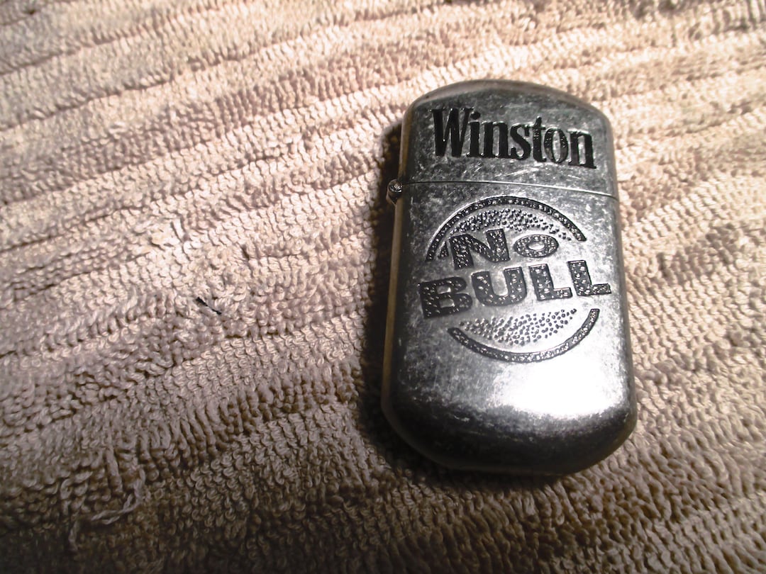 Vintage 1970 Rustic Looking Winston "no Bull" Cigarette Lighter # 2 - Etsy