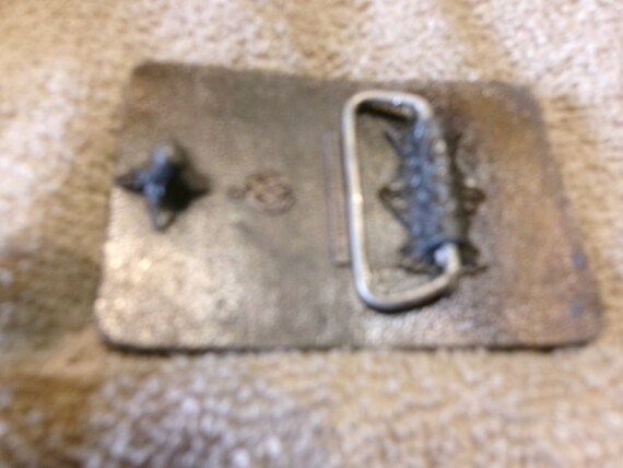 Vintage 1976 STA-RITE Solid Brass Buckle - Gem