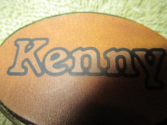 Vintage Kenny Small Leather Brass Buckle by Oden - Gem