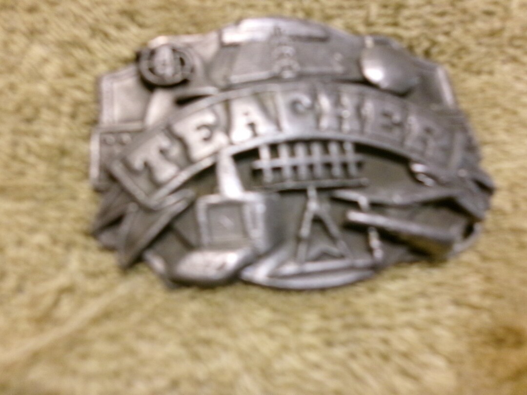 Vintage 1990 Teacher Solid Steel Buckle Serial # E-89 by Siskiyou ...