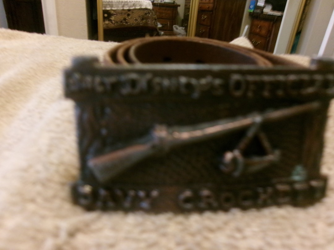 Vintage Walt Disney's Official Davy Crockett Buckle & Belt - Etsy