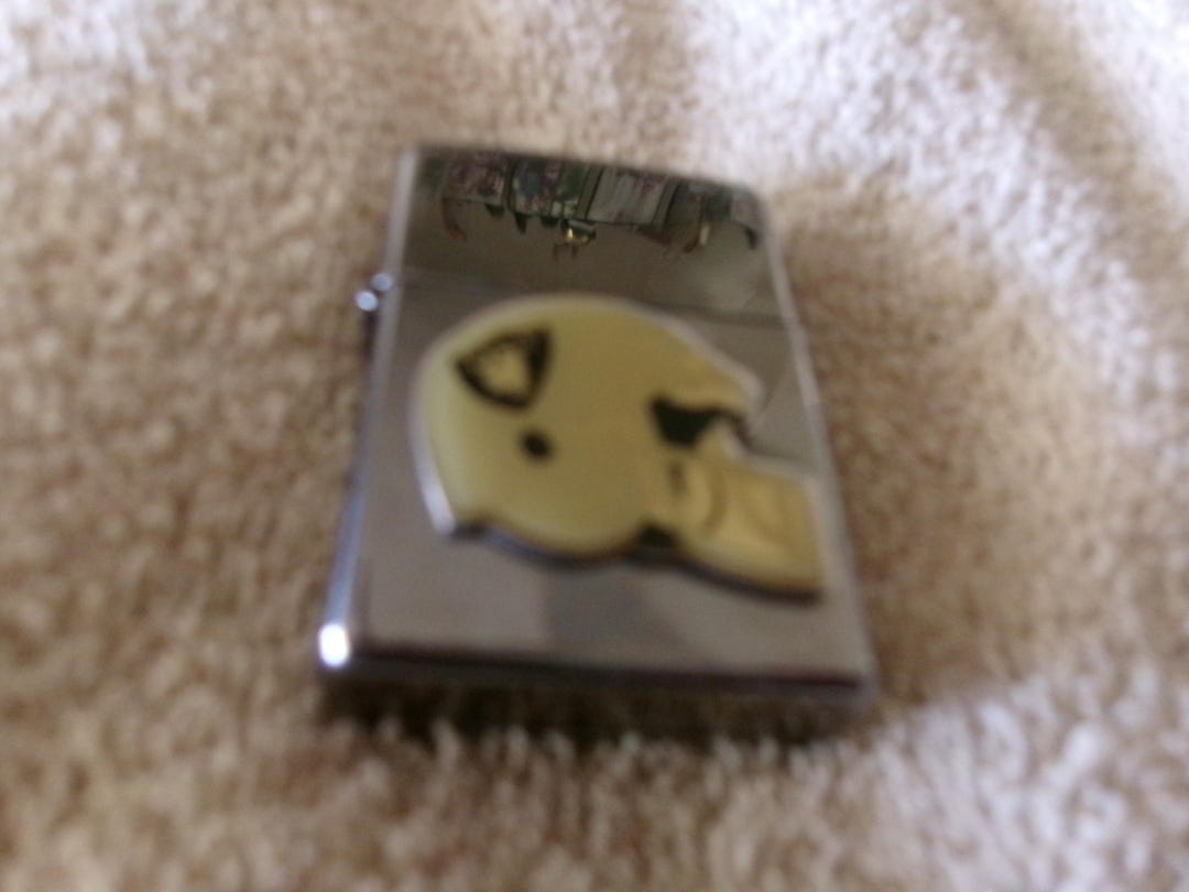 Vintage Zippo Raider's Solid Chrome Cigarette Lighter - Etsy
