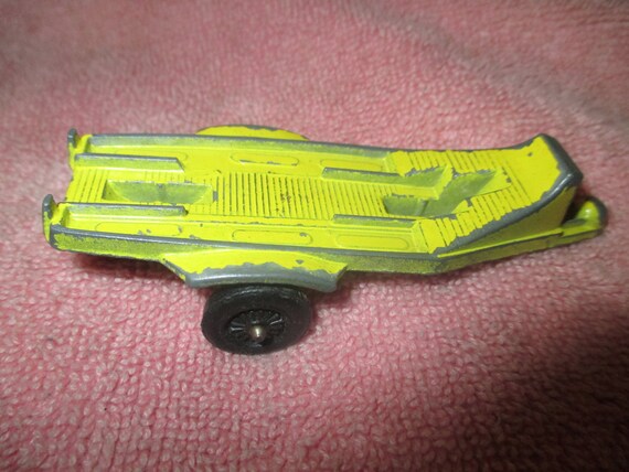 Vintage Tootsie Toy Yellow Motorcycle Toy Trailer - Etsy