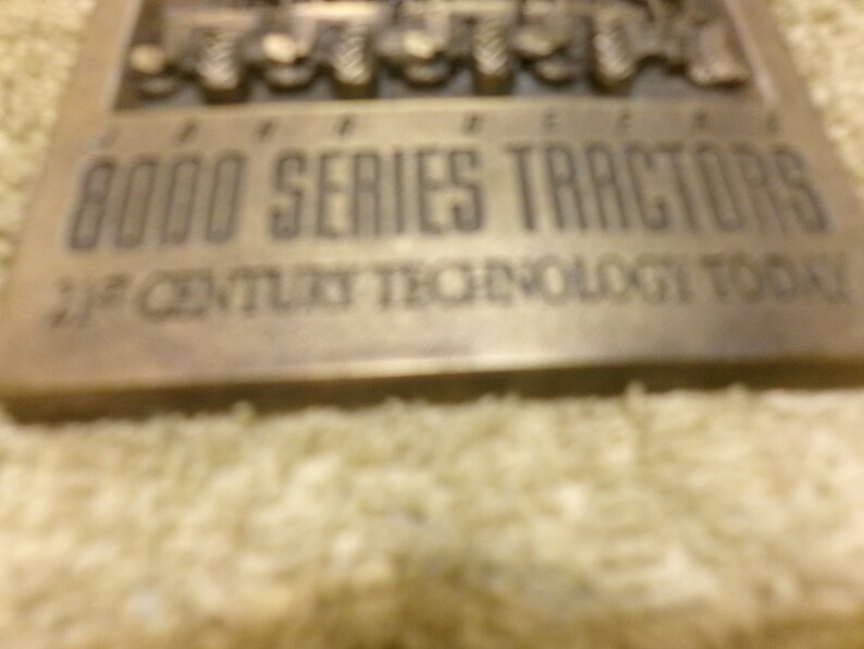 Vintage 1994 John Deere Good Series Tractors Solid Brass Buckle "21st ...