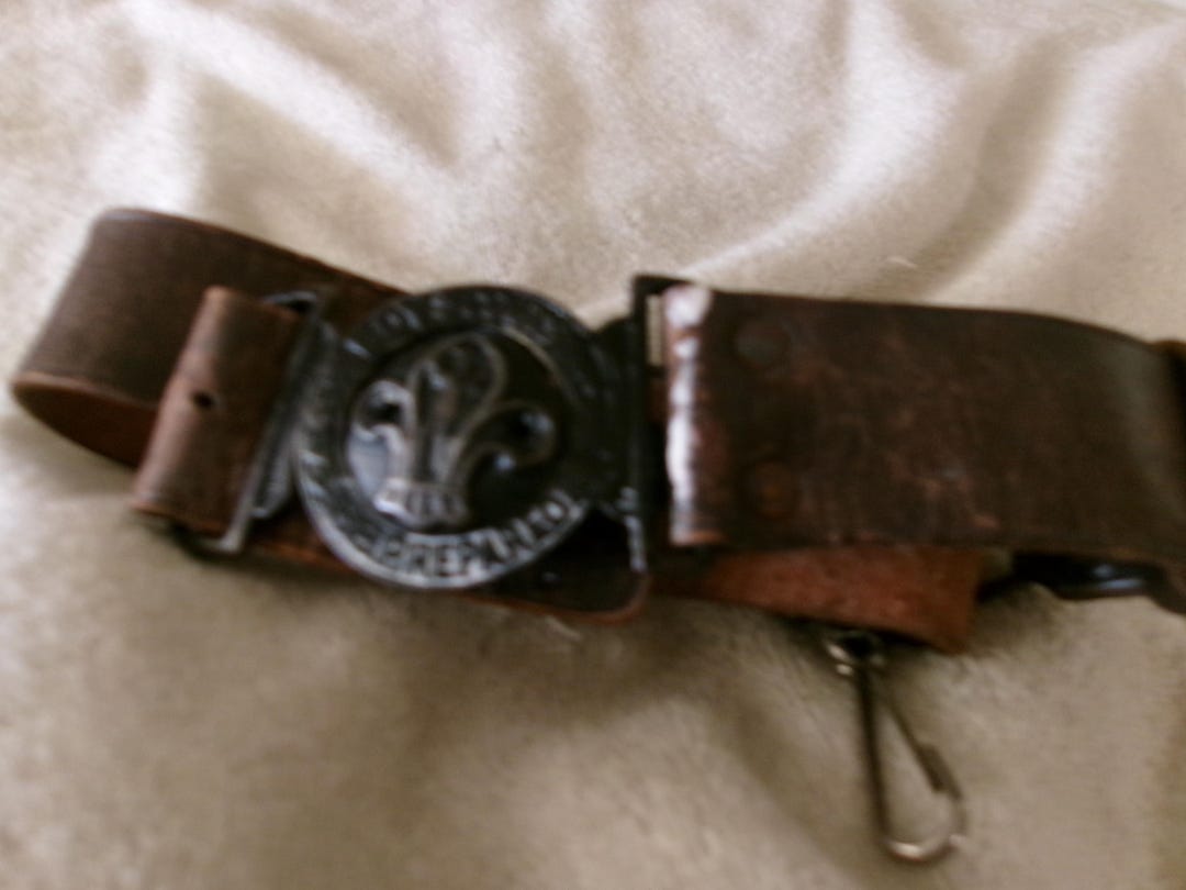 Vintage - Rare Boy Scouts " Be Prepared" Buckle & Leather Belt - Etsy